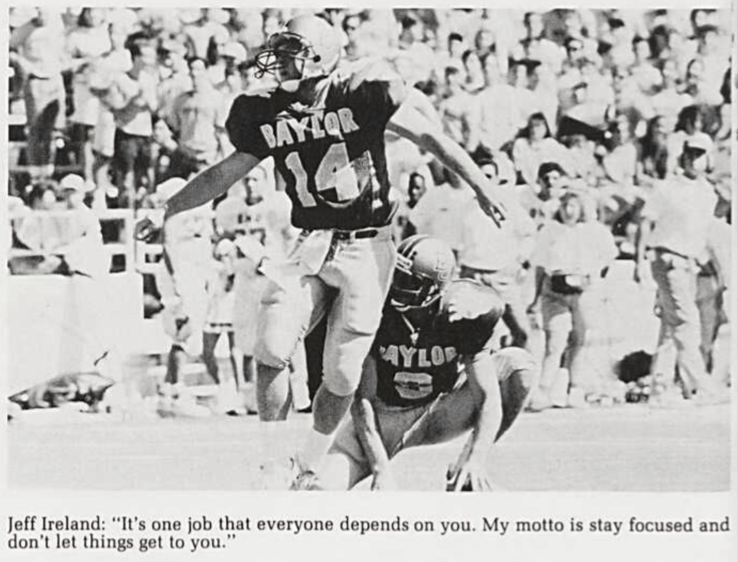 What a Kicker's Life Taught Him - The Baylor Line