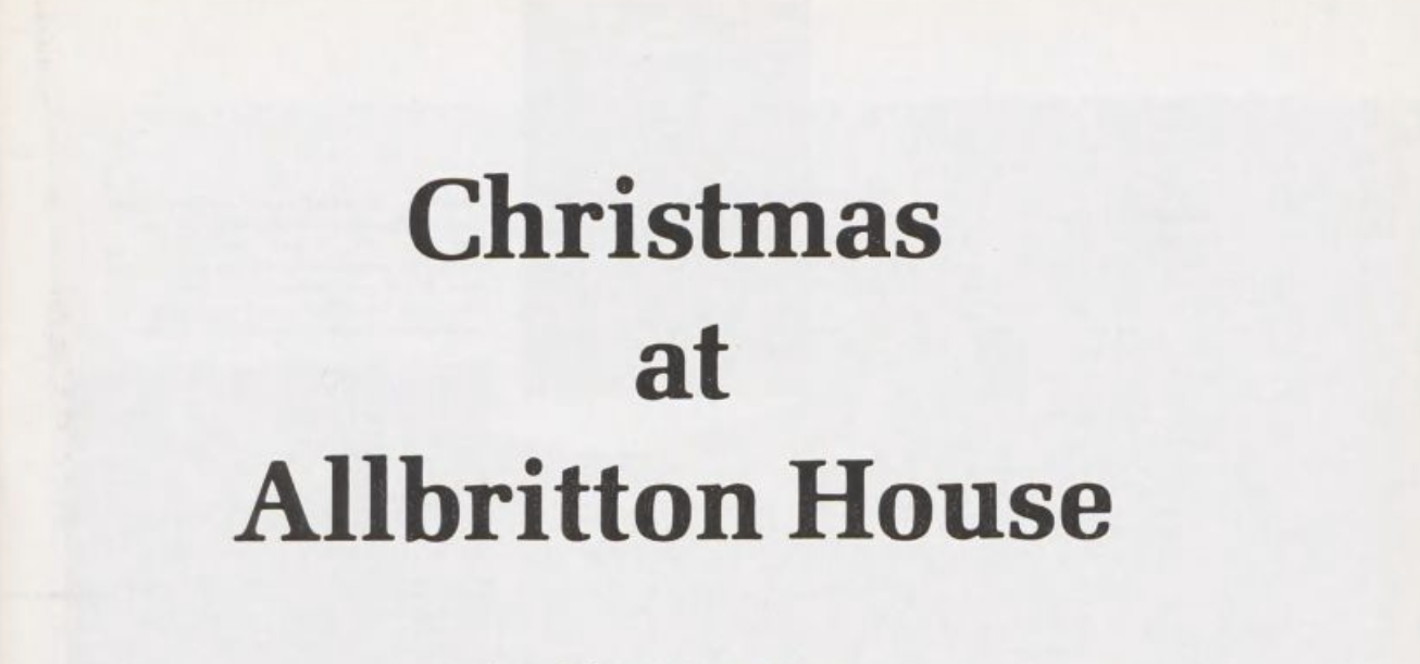 Christmas at Allbritton House - The Baylor Line